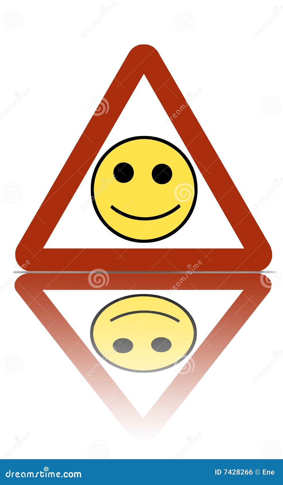 Happy zone warning sign stock illustration. Illustration of danger ...