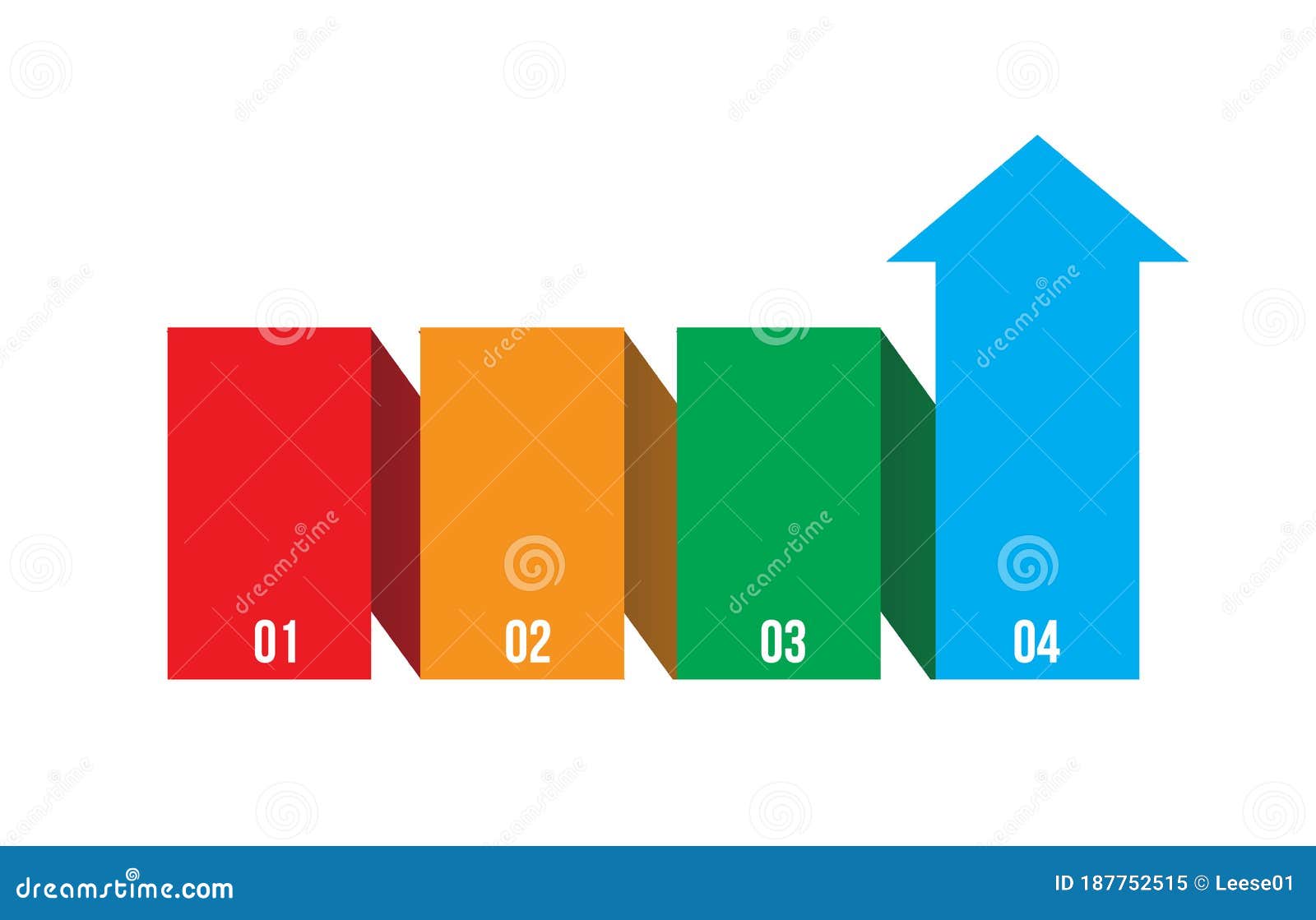 Four Step Process Flow Infographic Stock Image - Illustration of step ...