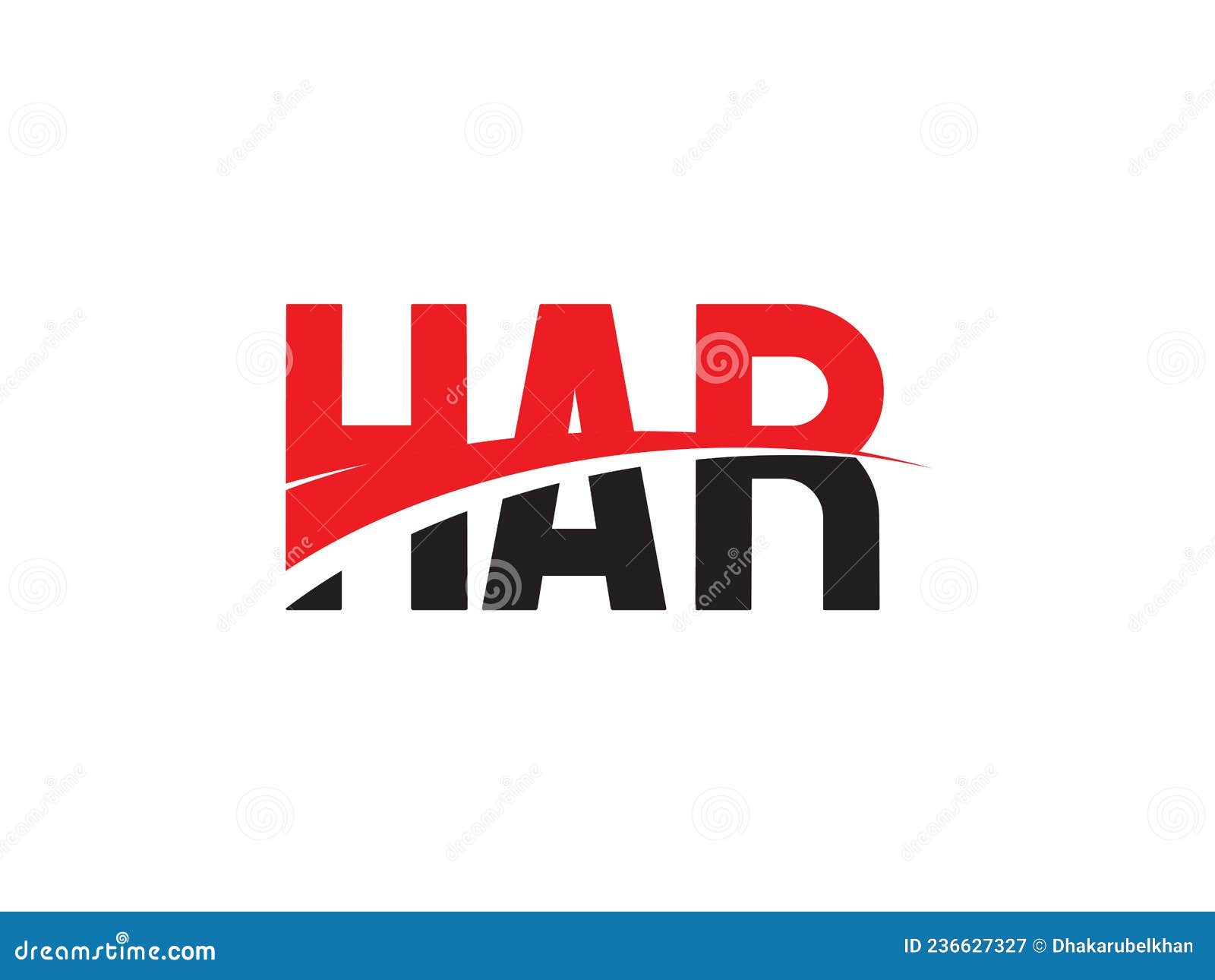 HAR Letter Initial Logo Design Vector Illustration Stock Vector ...