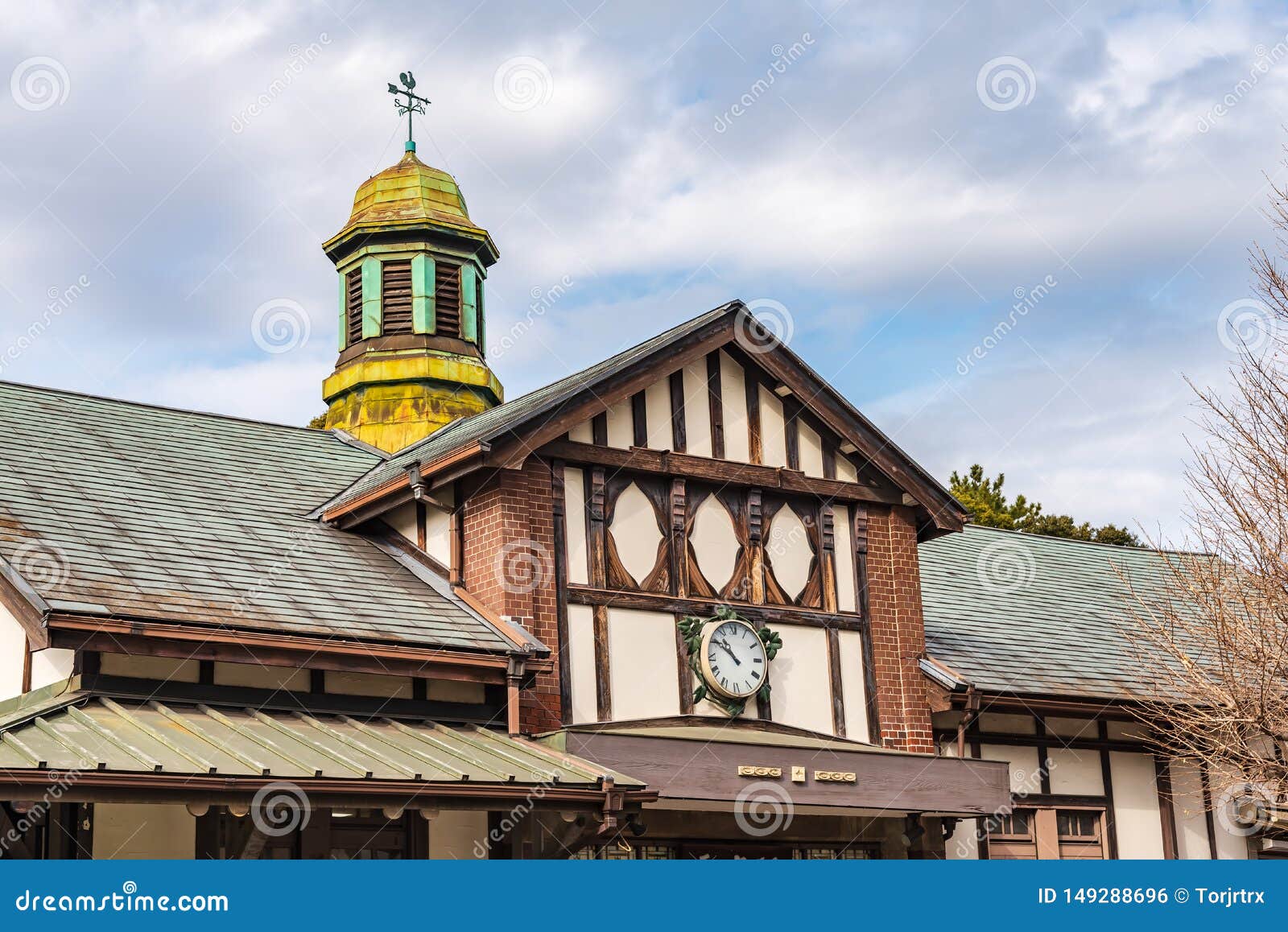 Harajuku Train Station, Old Style Building Located in Harajuku Area ...