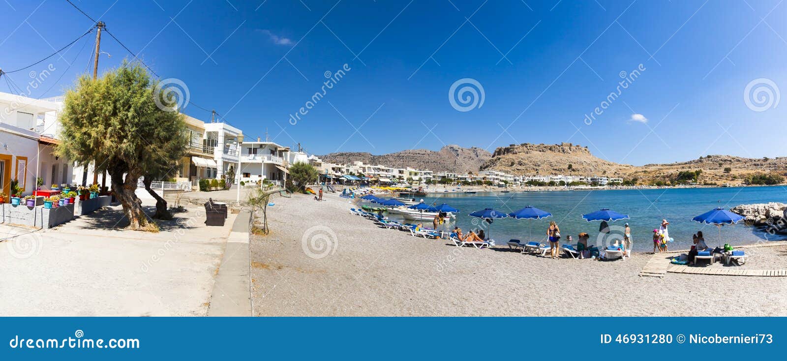 Haraki Beach editorial image. Image of view, tourism - 46931280