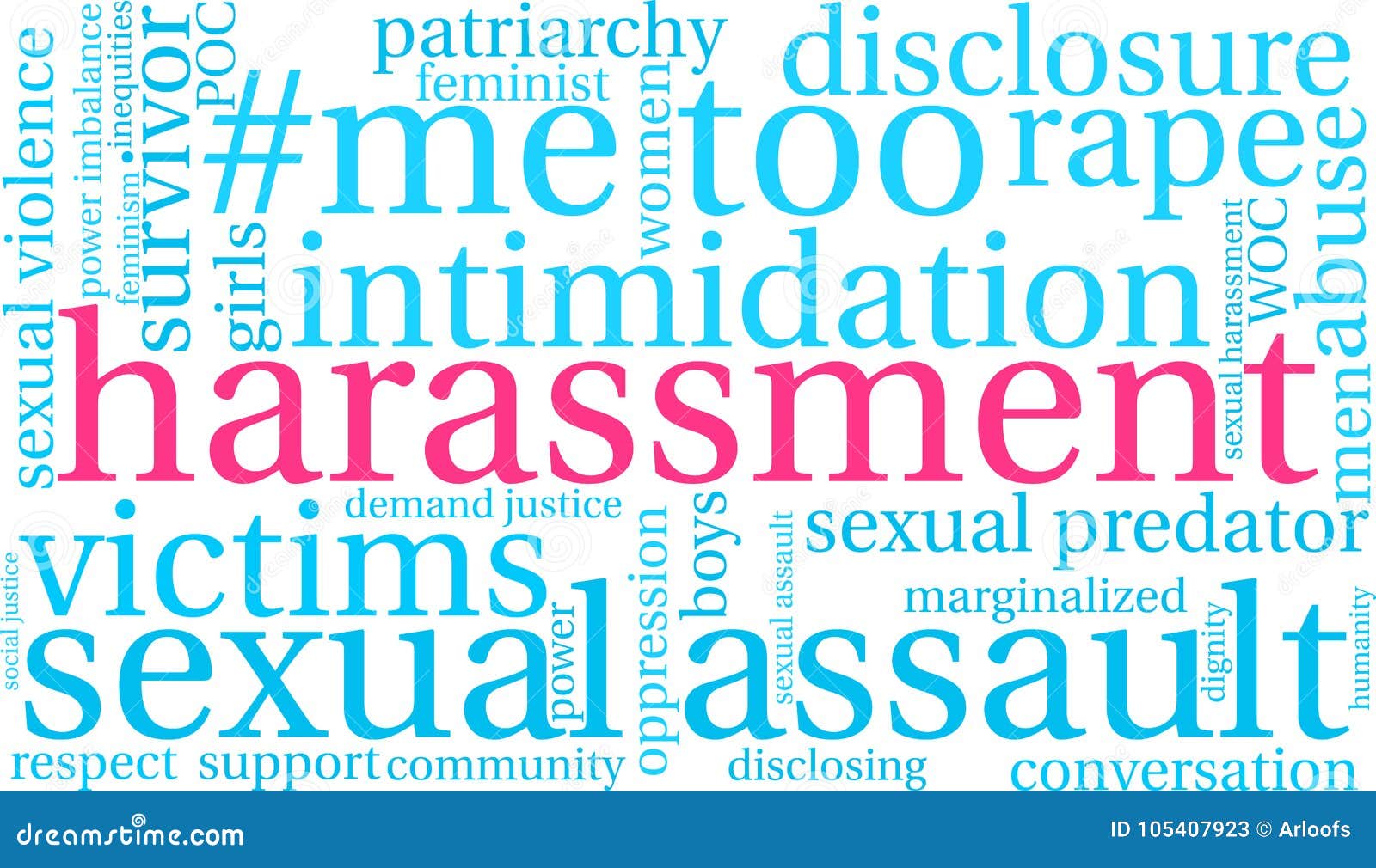 Harassment Word Cloud stock illustration. Illustration of respect ...