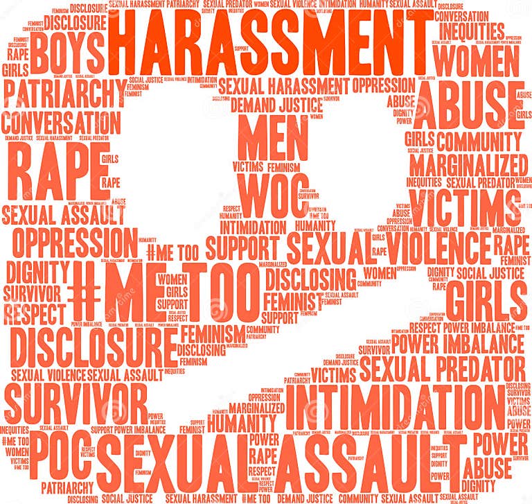 Harassment Word Cloud stock illustration. Illustration of respect ...