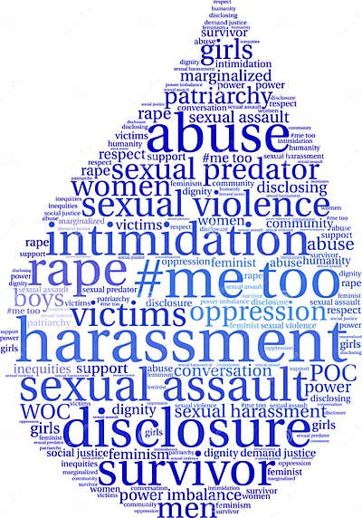 Harassment Word Cloud stock vector. Illustration of feminist - 105410071