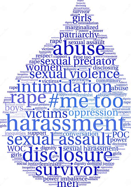 Harassment Word Cloud stock vector. Illustration of feminist - 105410071