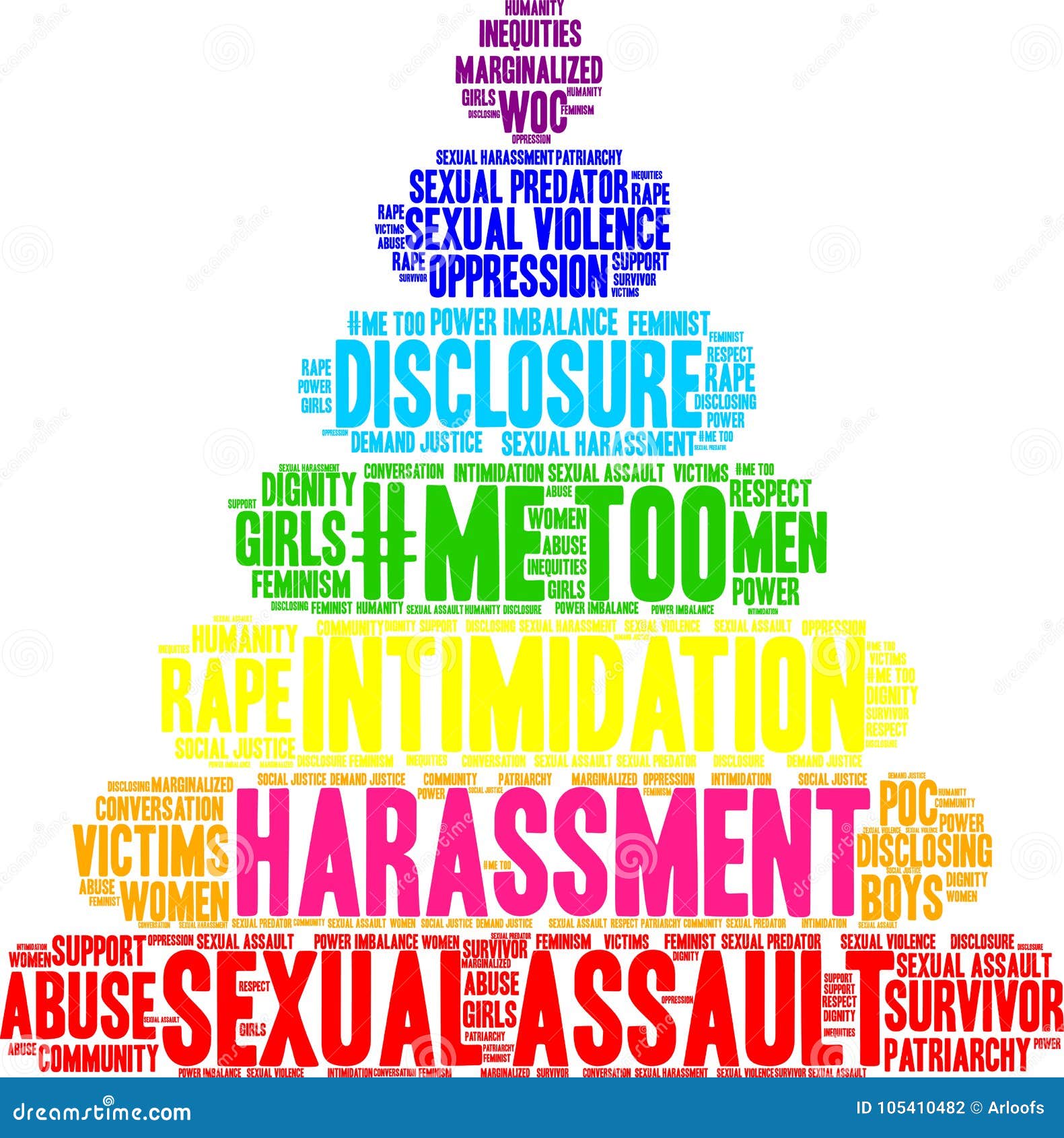 Harassment Word Cloud stock vector. Illustration of marginalized ...