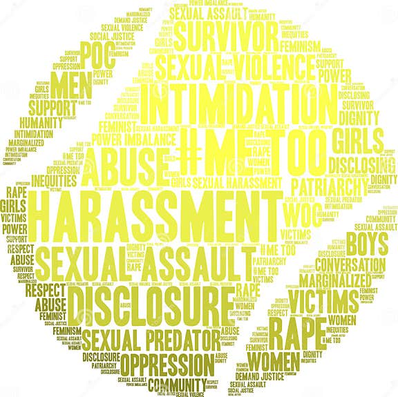 Harassment Word Cloud stock illustration. Illustration of social ...