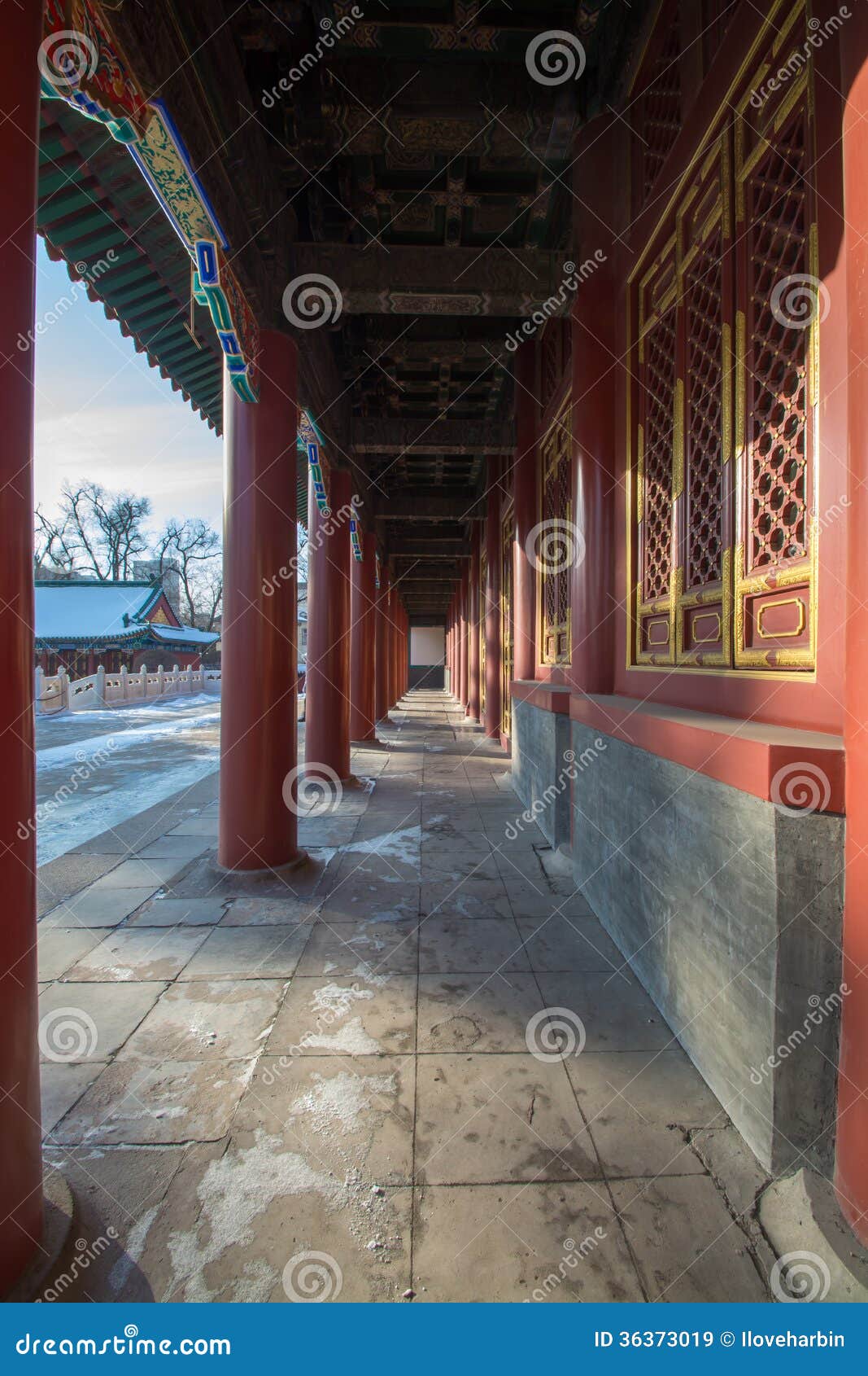 Harbin Confucian Temple stock image. Image of gate, door - 36373019