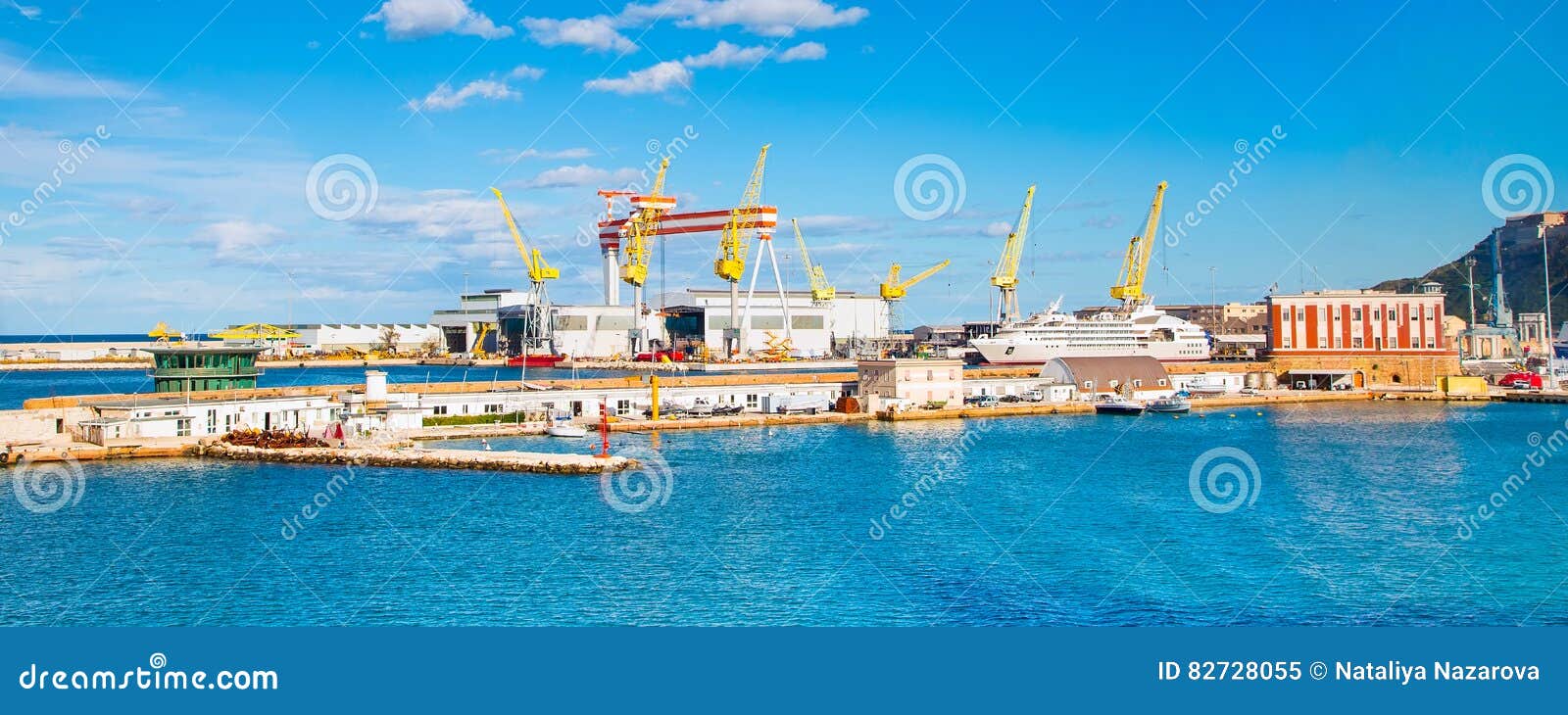 The Harbor of Ancona with Ships Stock Image - Image of heavy, dock ...