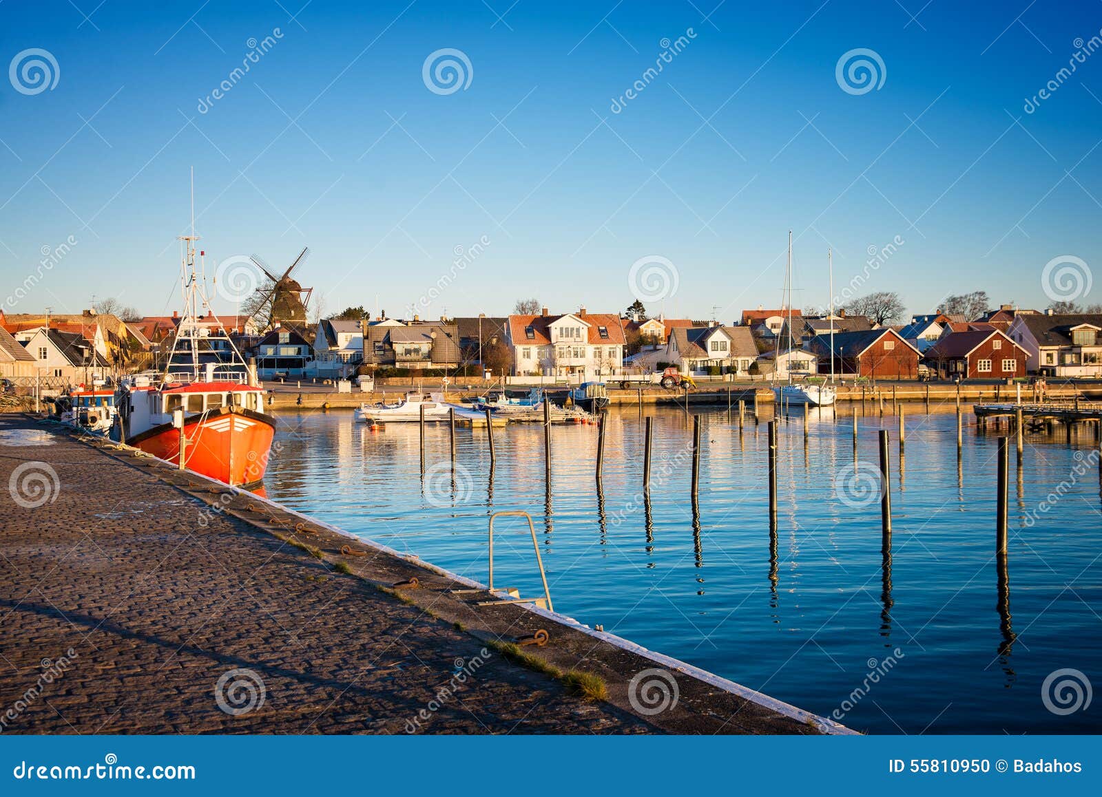 Harbor stock photo. Image of jetty, place, architecture - 55810950