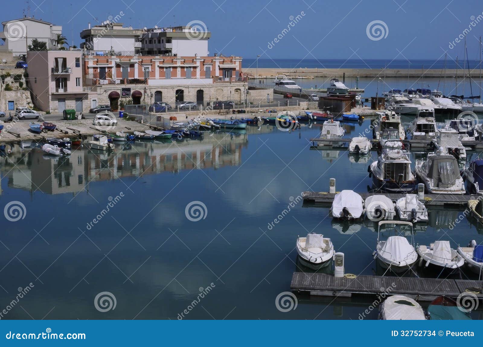 Harbor Bisceglie - Apulia - Italy Stock Photo - Image of landscape ...