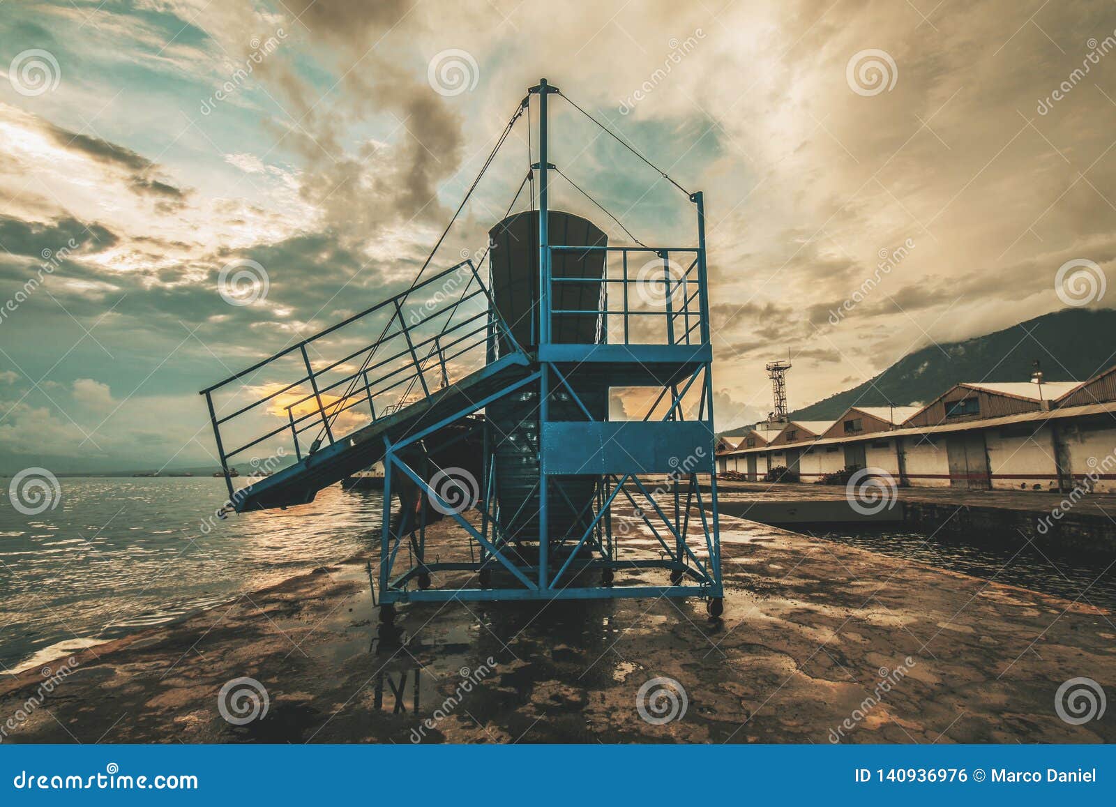 Harbor in bitung city stock photo. Image of city, indonesia - 140936976