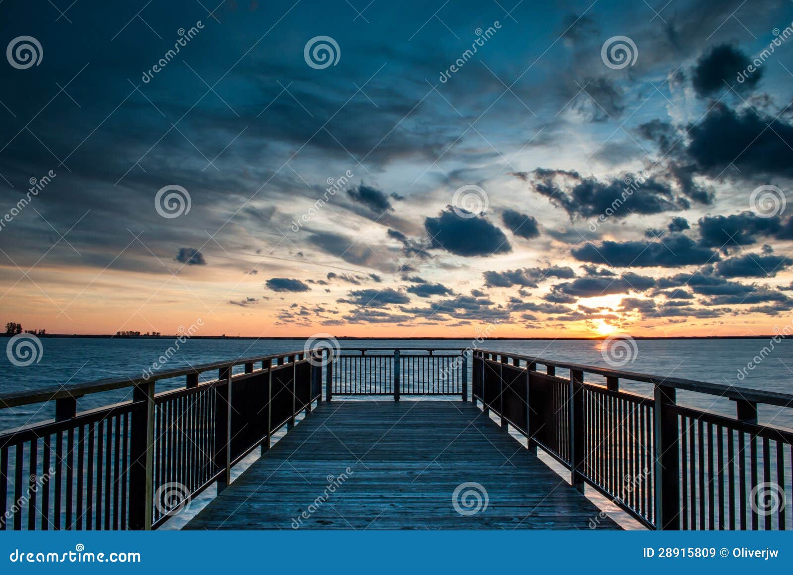 Harbor Boardwalk at Sunset stock image. Image of harbor - 28915809