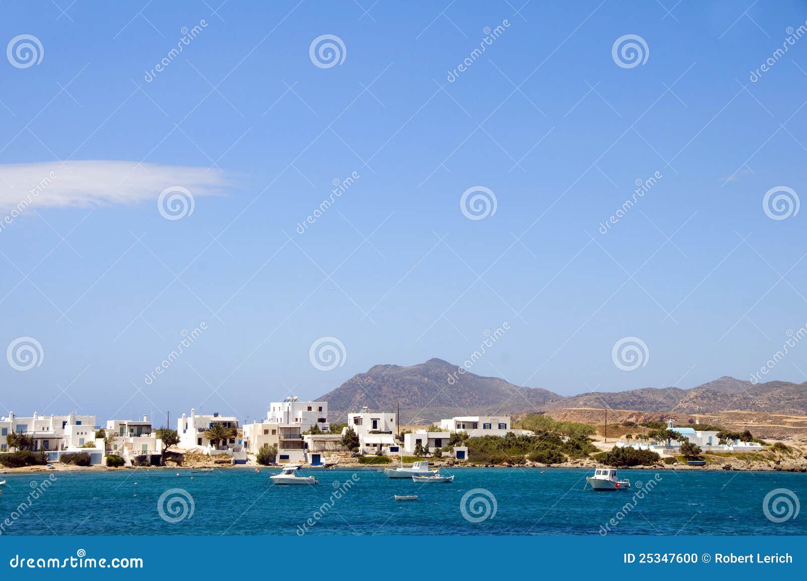 Harbor Cyclades Architecture Pollonia Milos Greece Stock Photo - Image ...