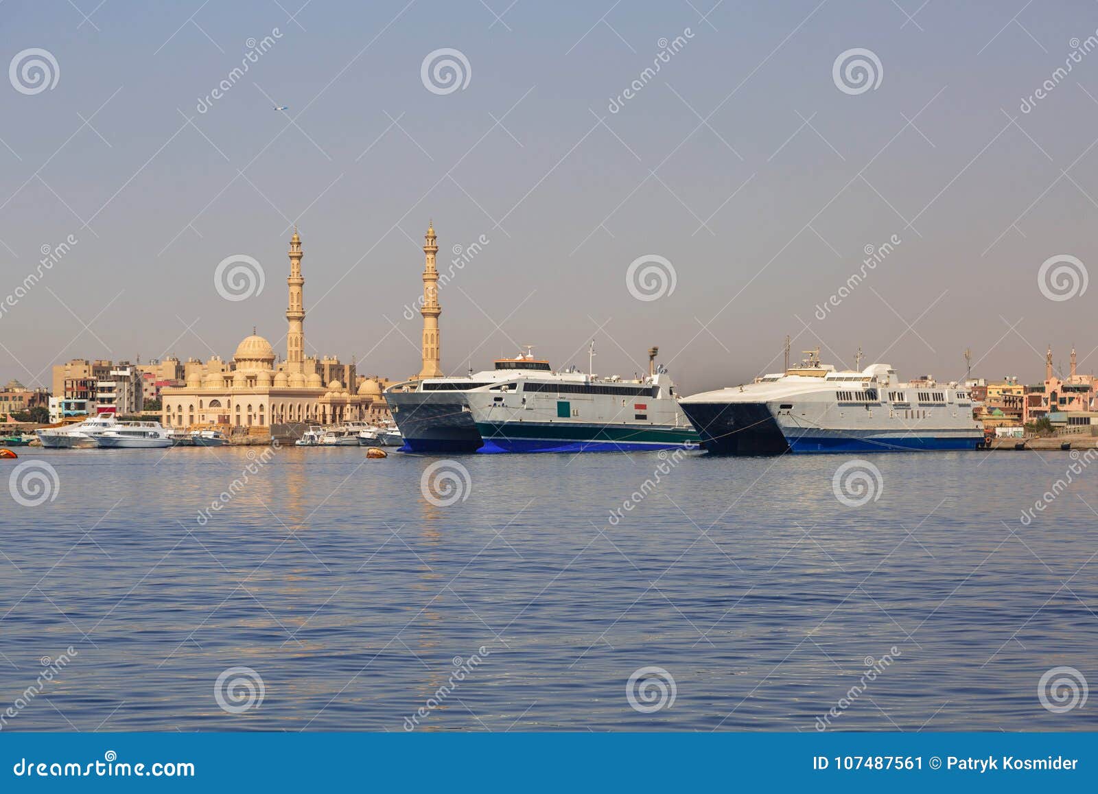 Harbor of Hurghada stock image. Image of harbour, hurghada - 107487561