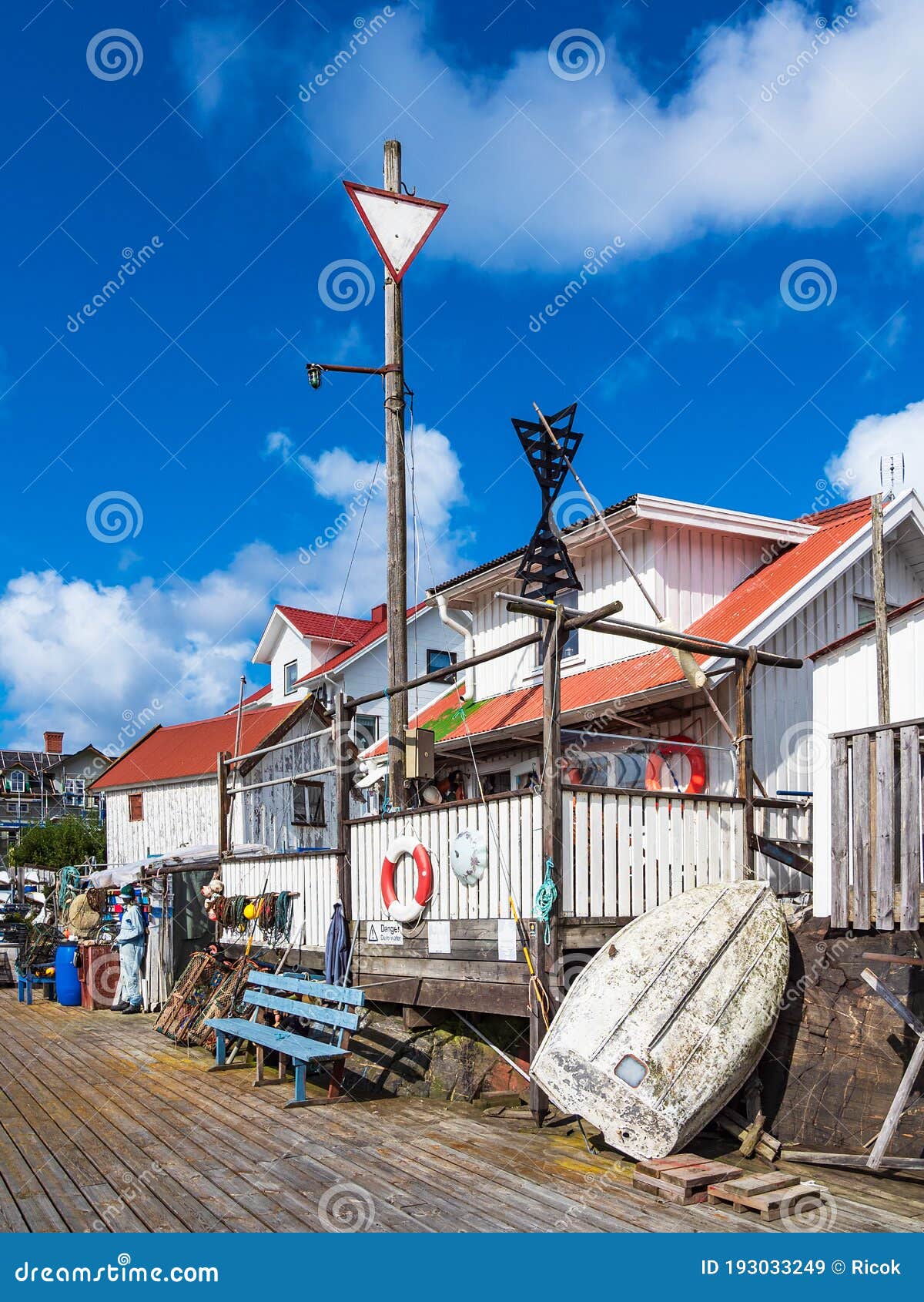 Harbor on the Island Astol in Sweden Editorial Stock Image - Image of ...