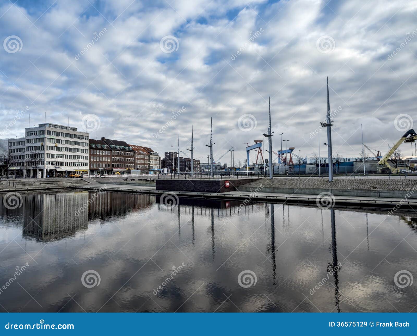 The Harbor in Kiel, Germany Stock Image - Image of boat, commercial ...