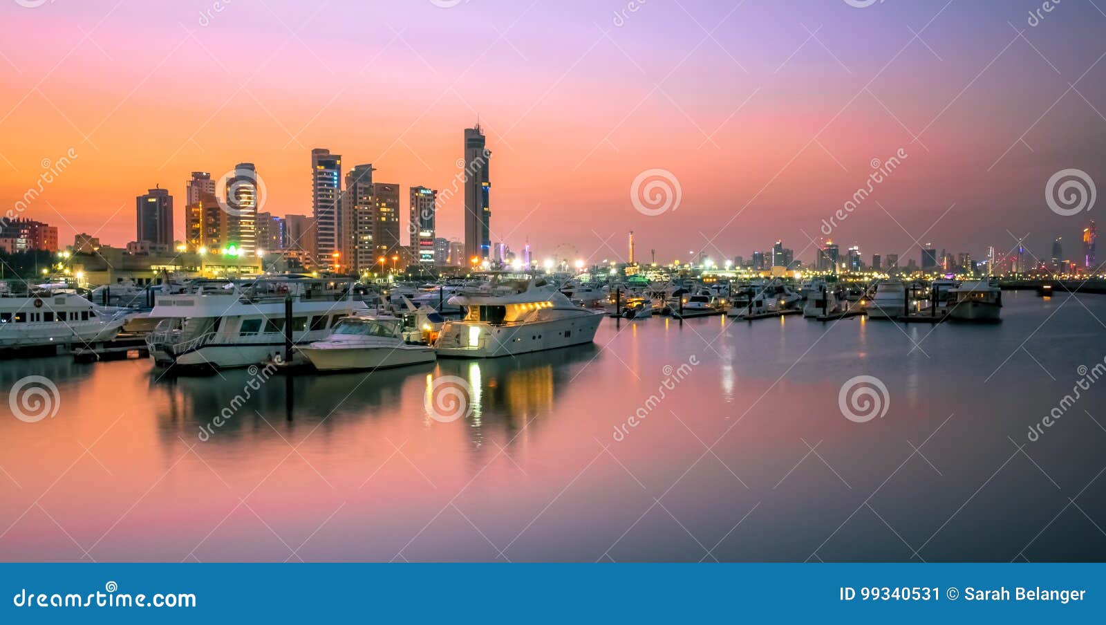 Harbor Sunset in Kuwait editorial photo. Image of ocean - 99340531