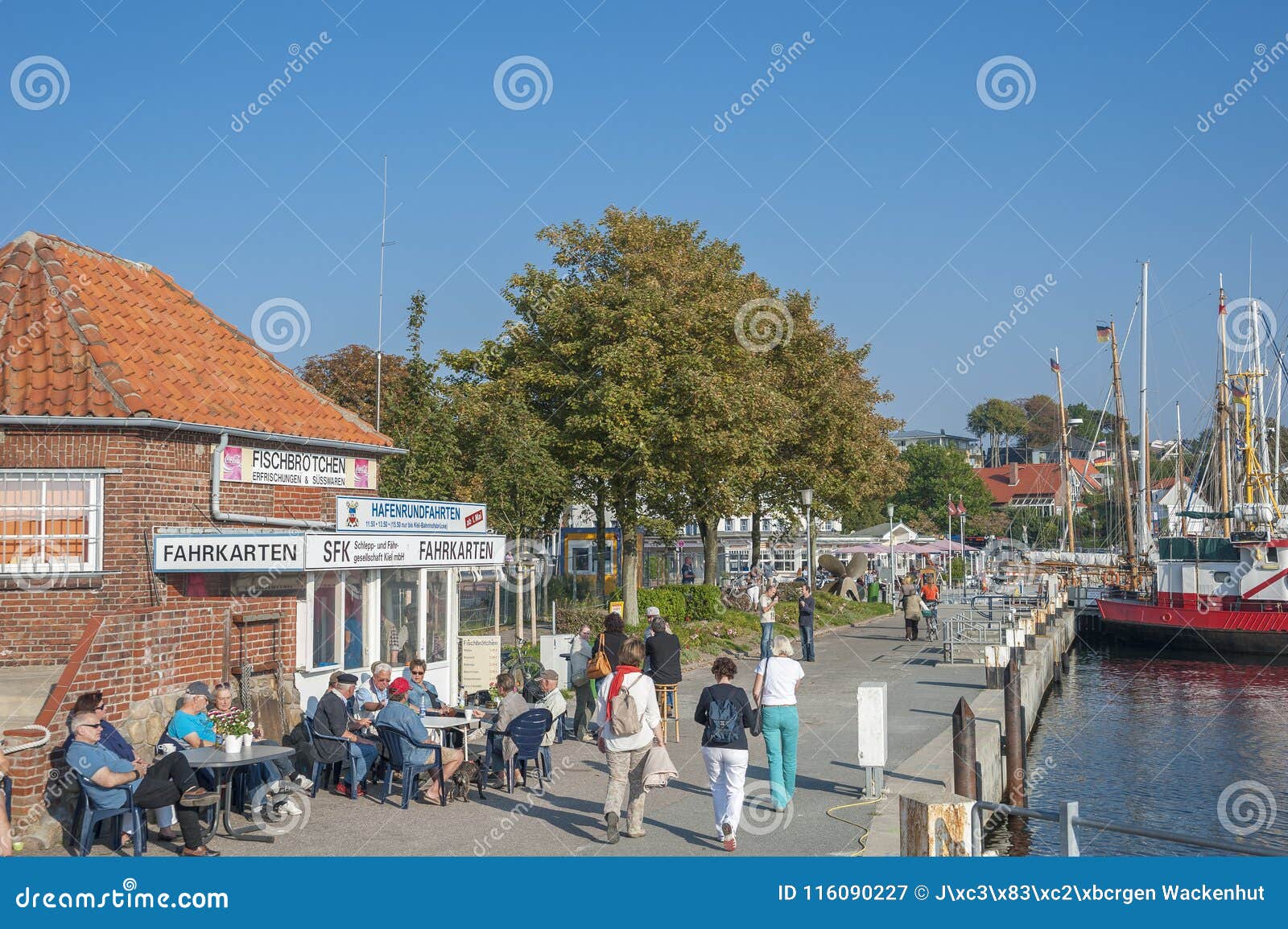 Harbor in Laboe editorial photography. Image of destination - 116090227