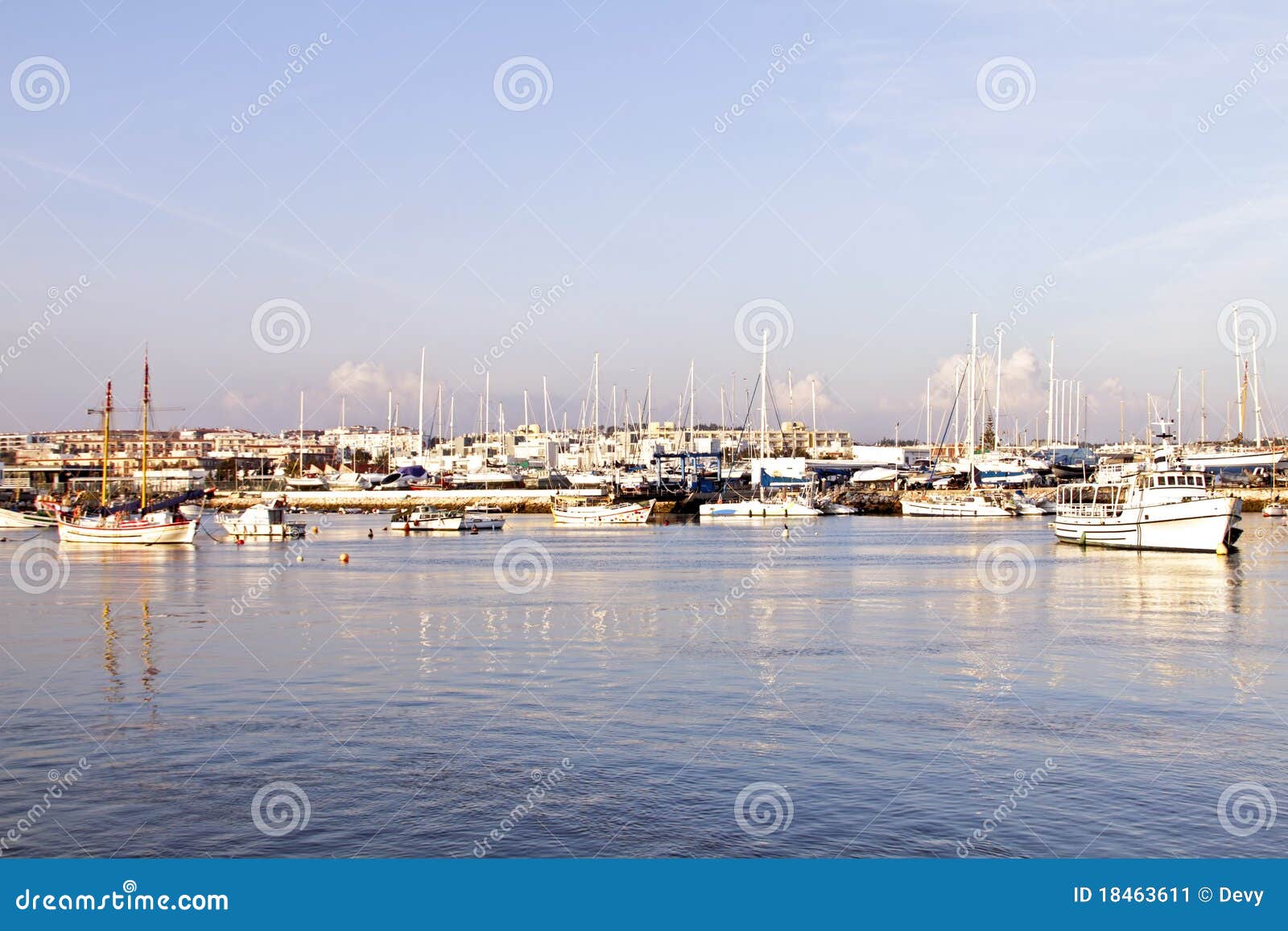 Harbor from Lagos in Portugal Stock Image - Image of water, fishing ...