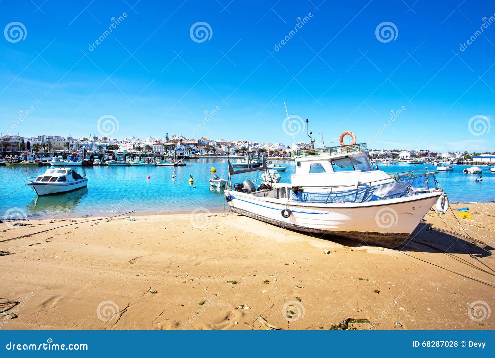 The Harbor from Lagos in Portugal Stock Photo - Image of outdoor ...