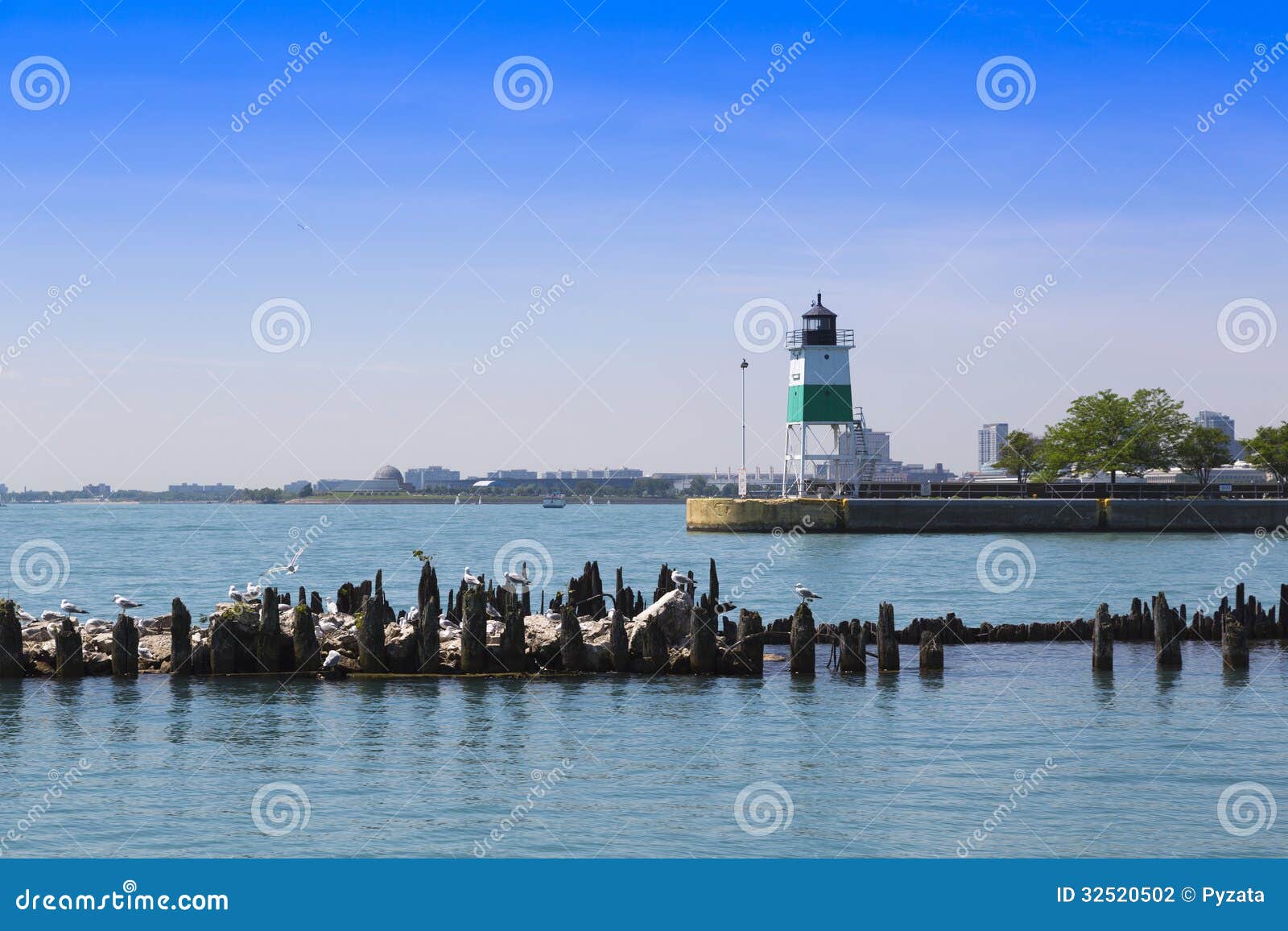 Harbor lighthouse stock photo. Image of danger, lighthouse - 32520502