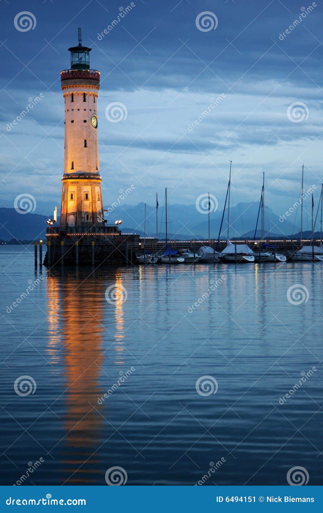 Harbor lighthouse night stock image. Image of marina, building - 6494151
