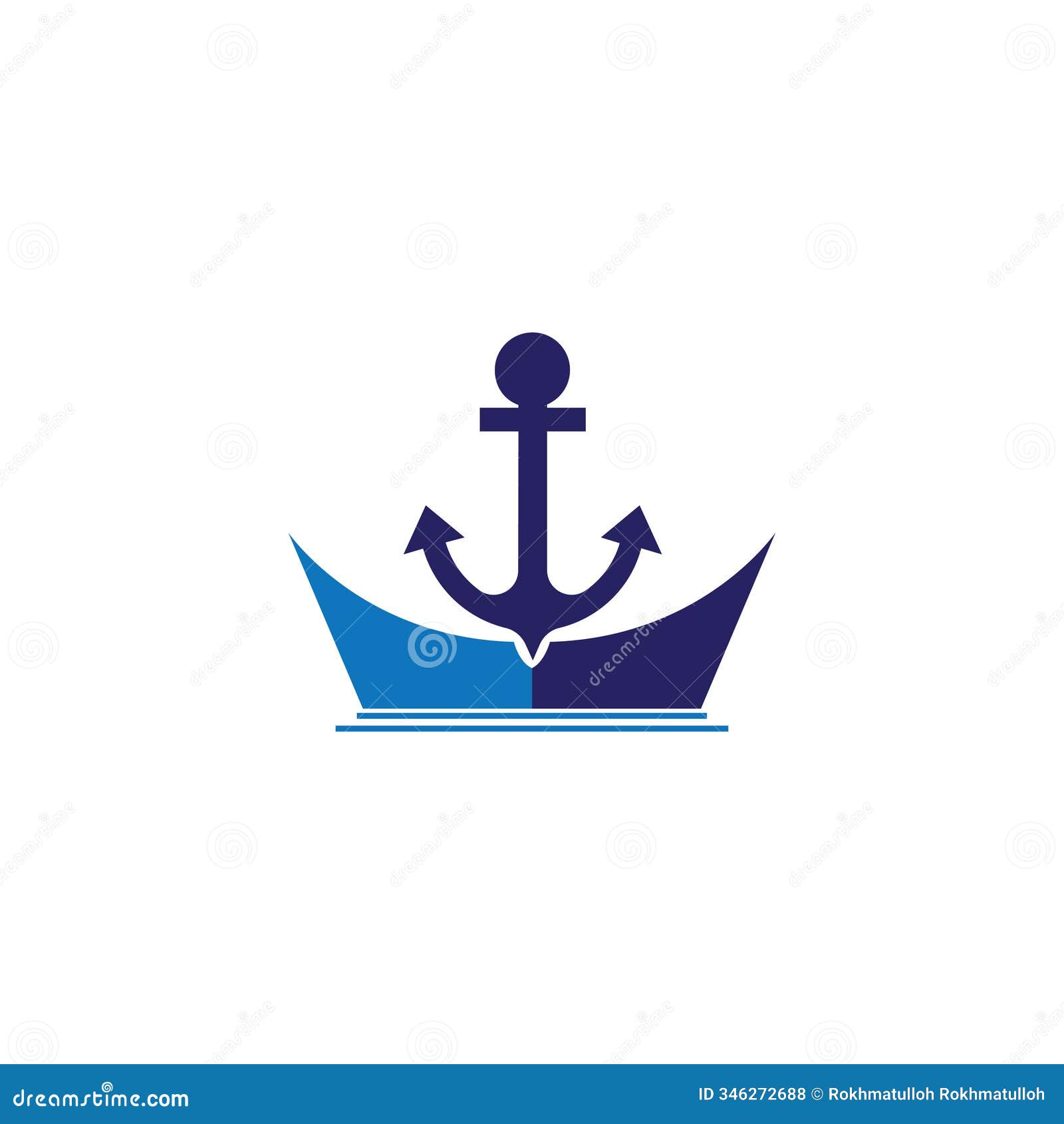 Harbor Logo Ship Illustration Design Abstract Vector Stock Illustration ...