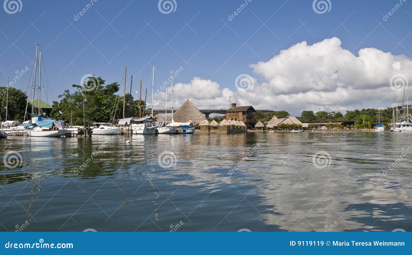 Harbor Los Pocitos - Guatemala Stock Image - Image of harbour, harbor ...