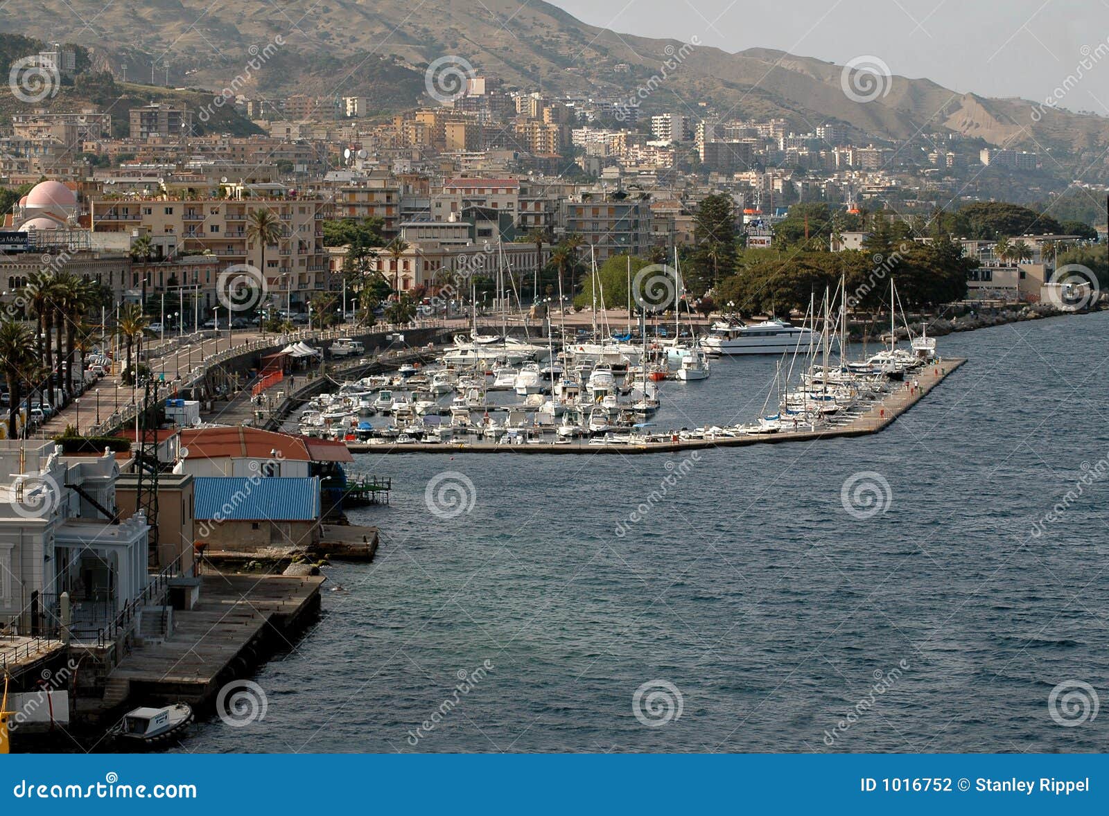Harbor in Messina, Sicily stock photo. Image of landscape - 1016752
