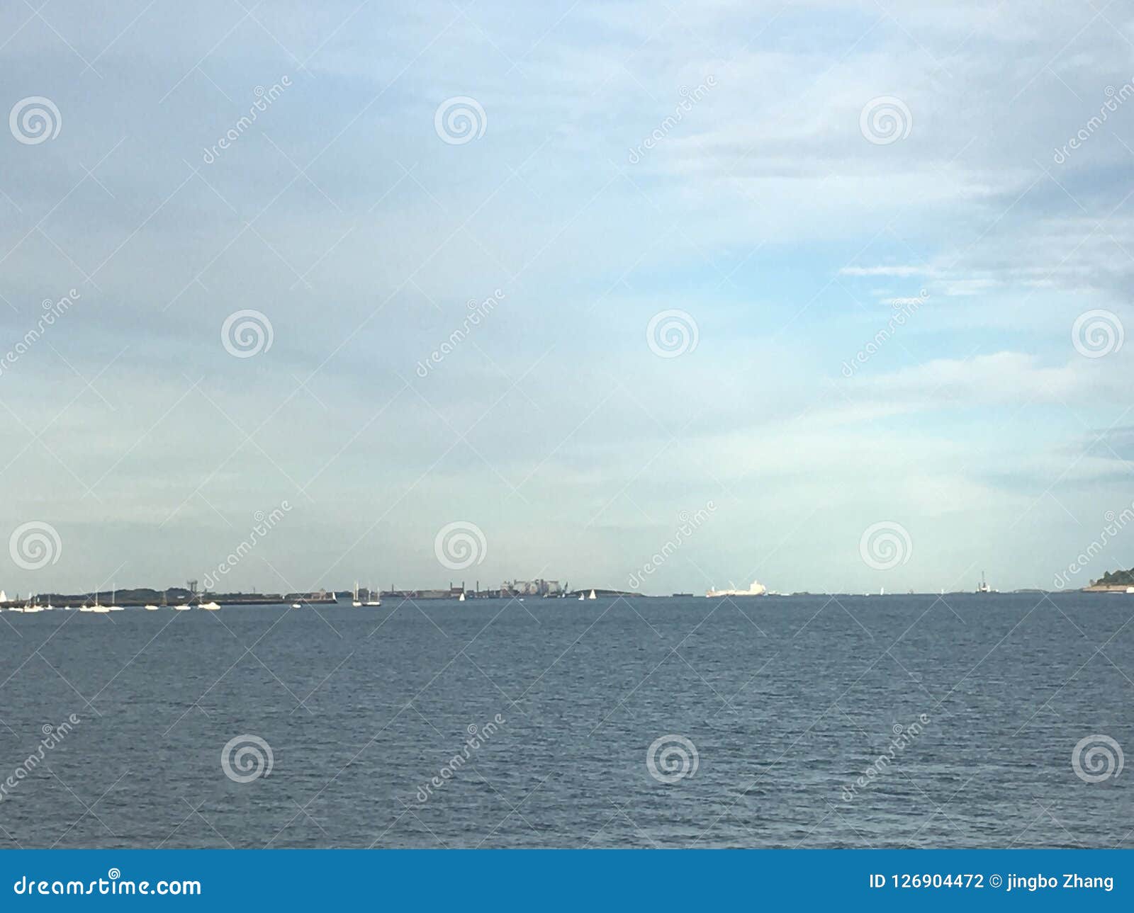View Boston Bay from Harbor Point, Boston MA Stock Photo - Image of ...