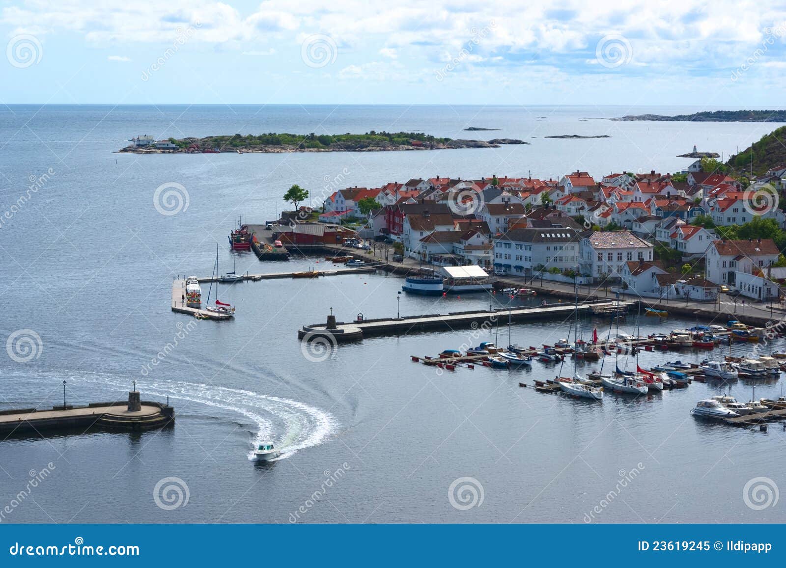 The Harbor of Risor, Norway Stock Image - Image of daylight, sailing ...