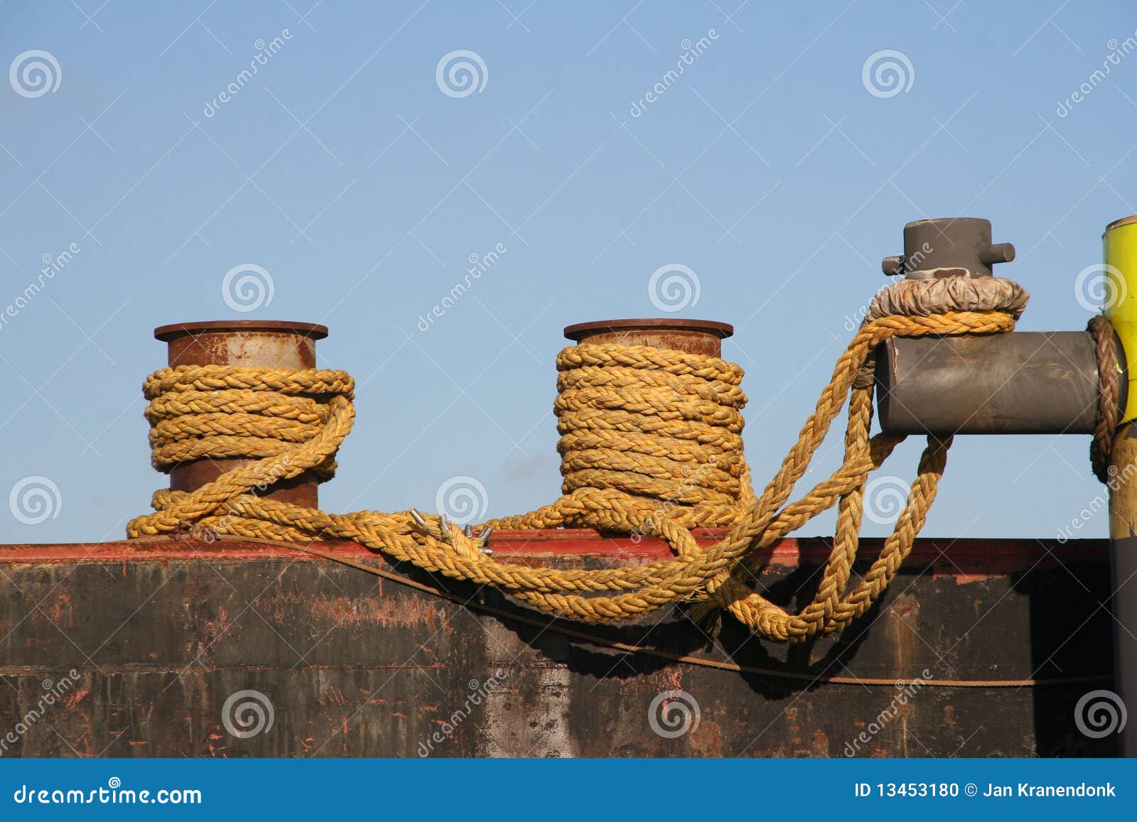 Harbor Ropes stock photo. Image of wrap, safe, maritime - 13453180