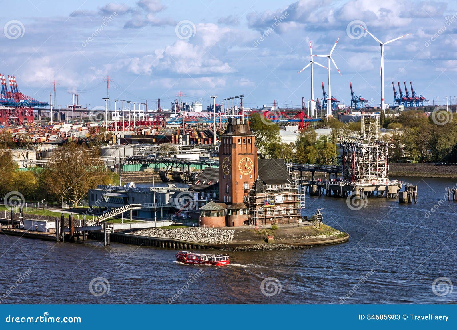 Harbor of Rotterdam Port, Holland, Netherlands Editorial Stock Photo ...