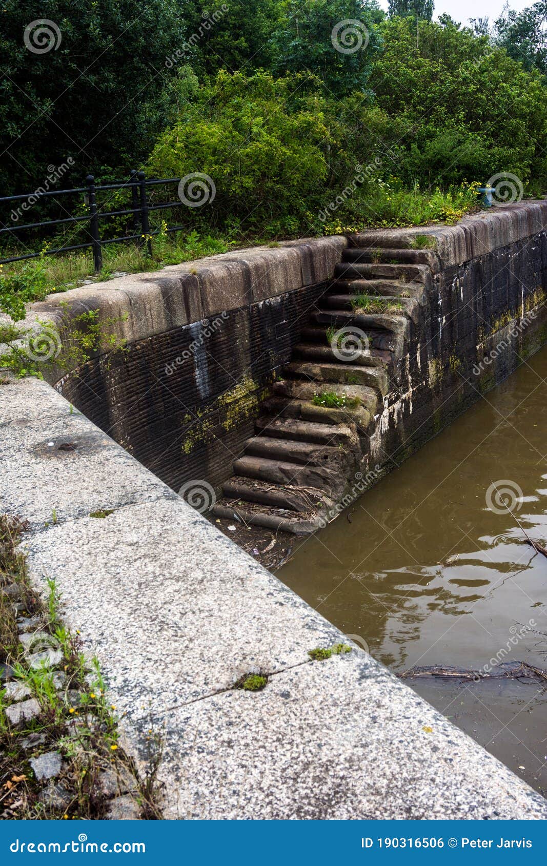 Harbor Steps in Preston Dock. Stock Photo - Image of marina, worn ...