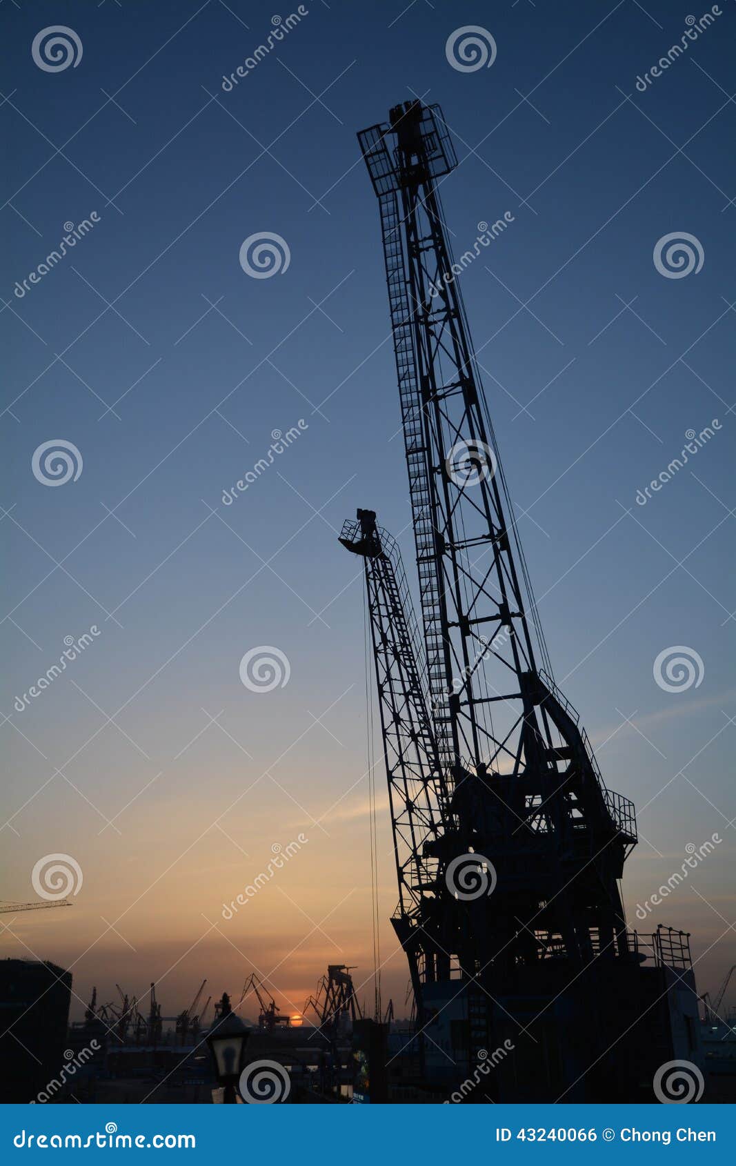 Harbor and sunset editorial photo. Image of dalian, sunset - 43240066