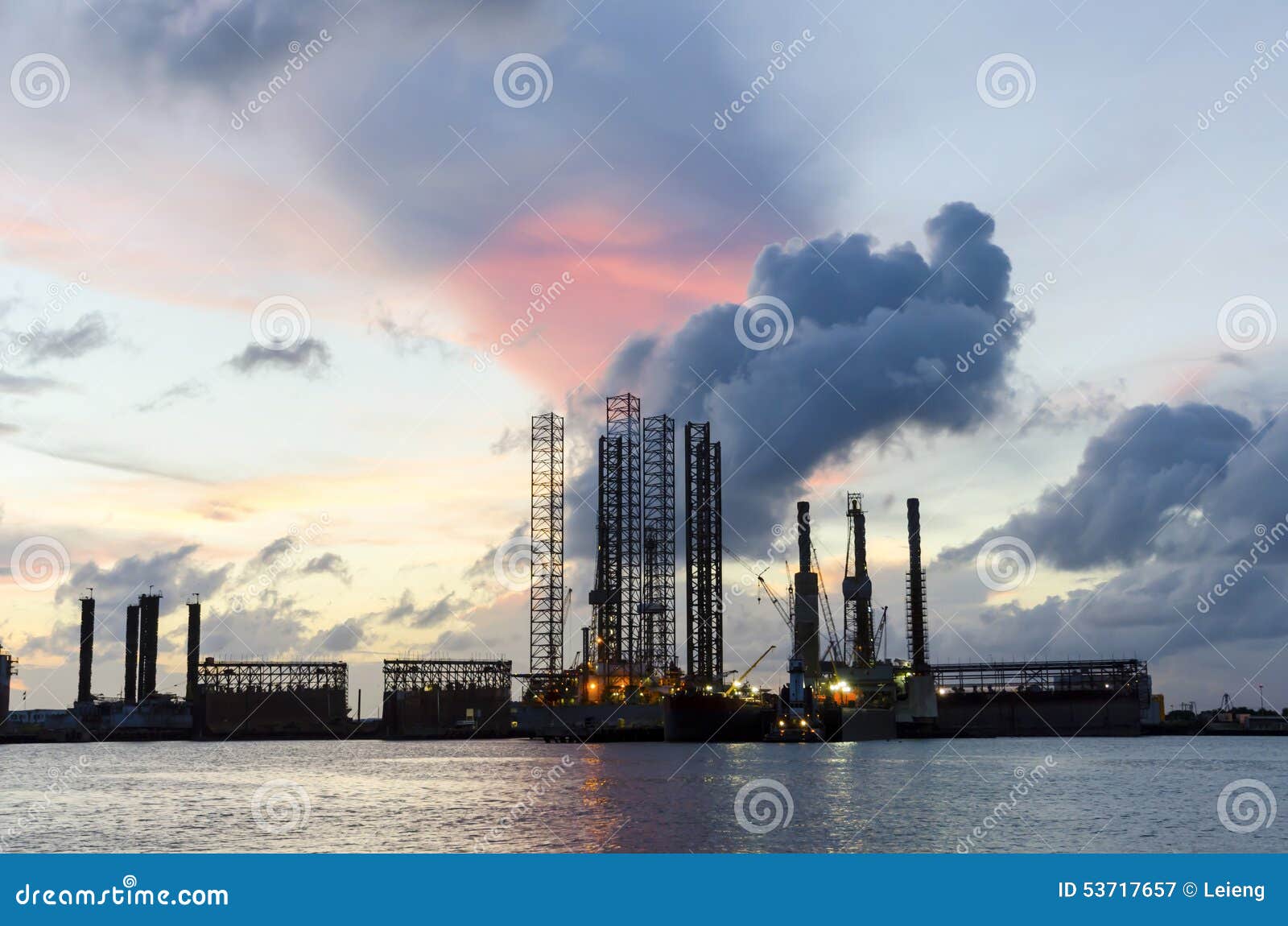 Harbor Sunset at Galveston stock image. Image of marin - 53717657