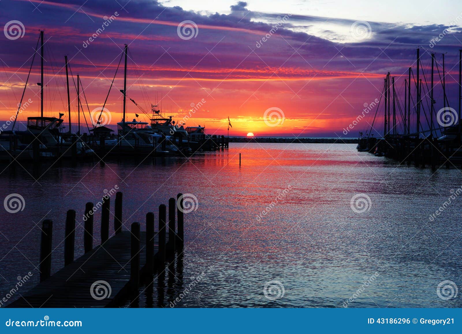 Harbor at sunset stock photo. Image of people, canada - 43186296