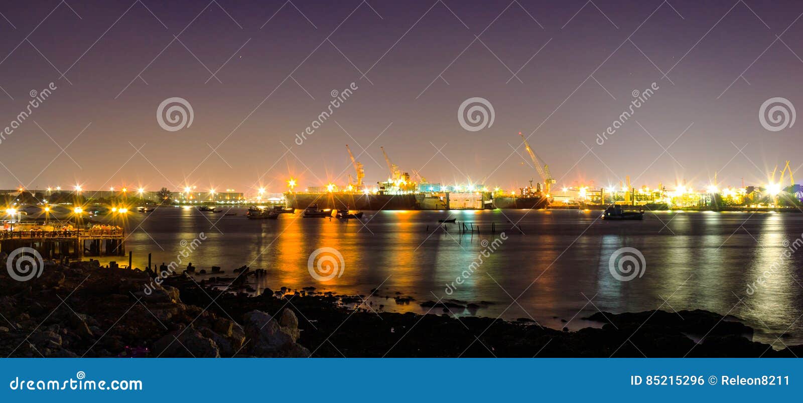 Harbor transport. stock photo. Image of container, dock - 85215296