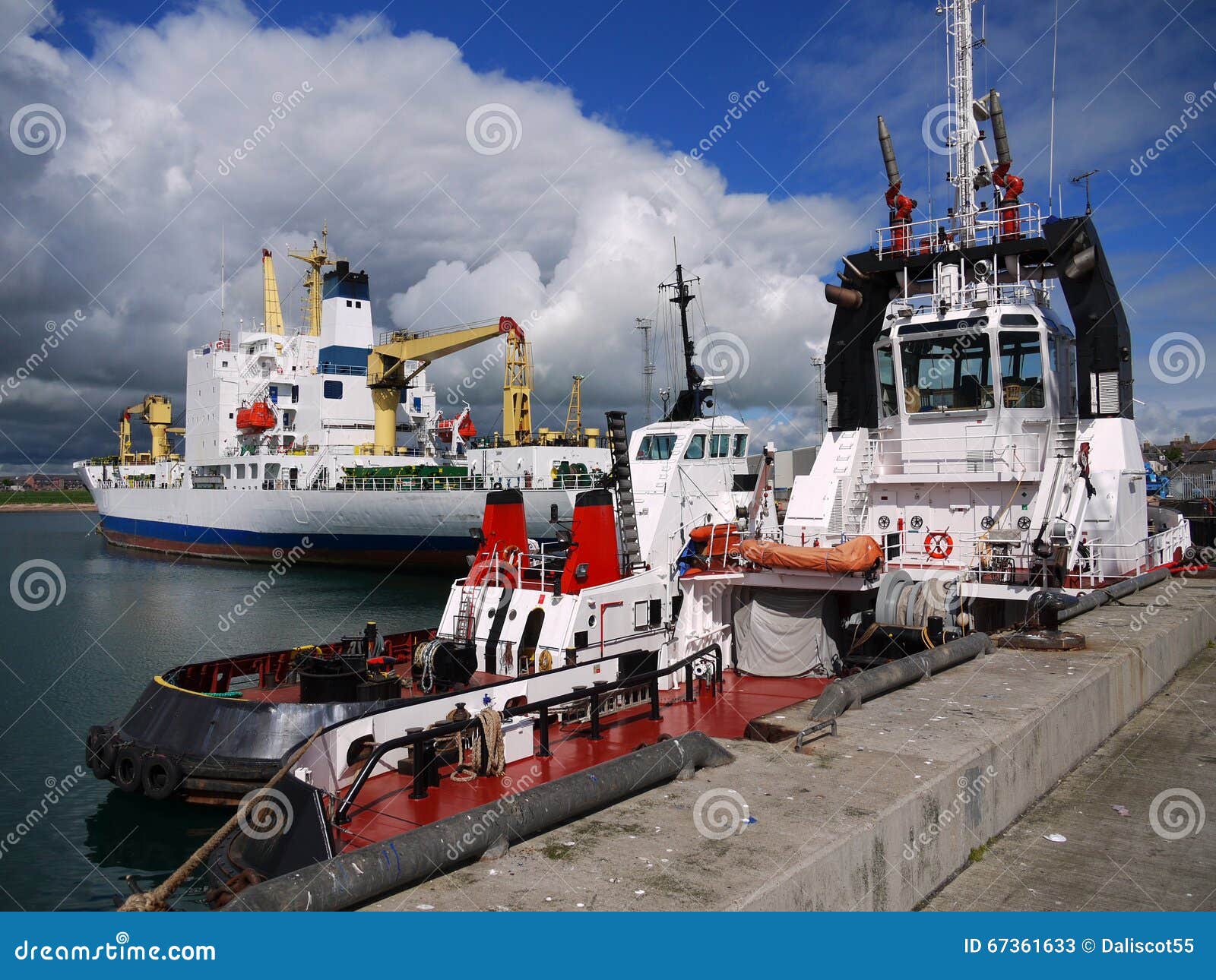 Tugs Towing Base Offshore Oil Platform Royalty-Free Stock Image ...