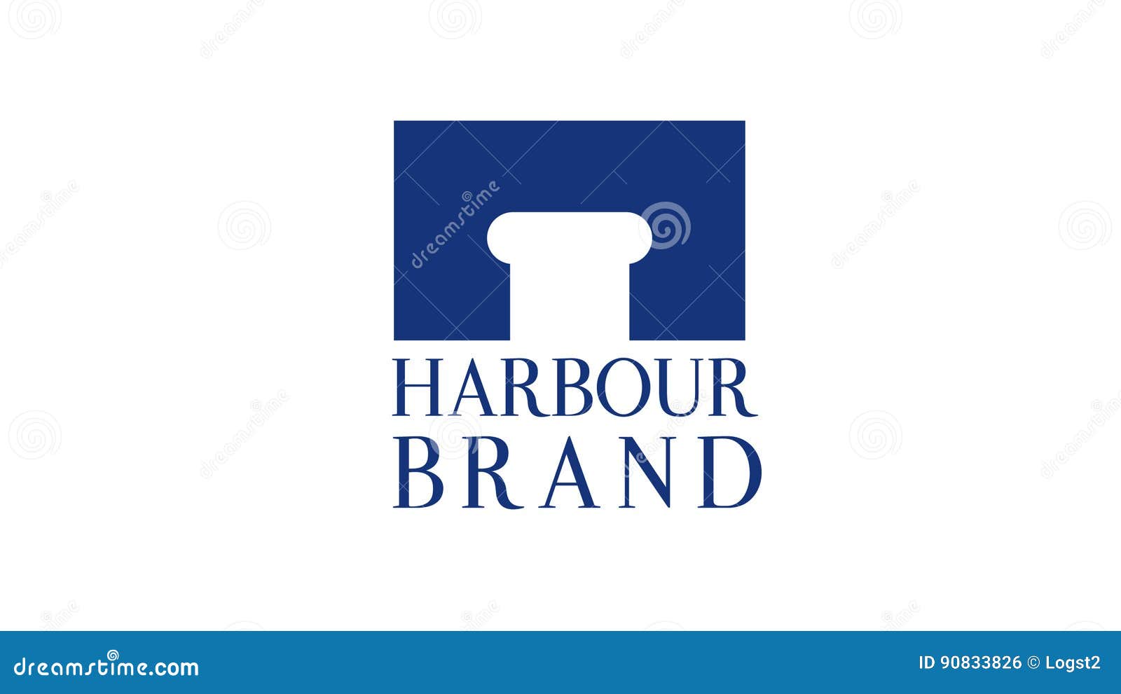 Harbor Vector Logo Design Template Stock Vector - Illustration of ...