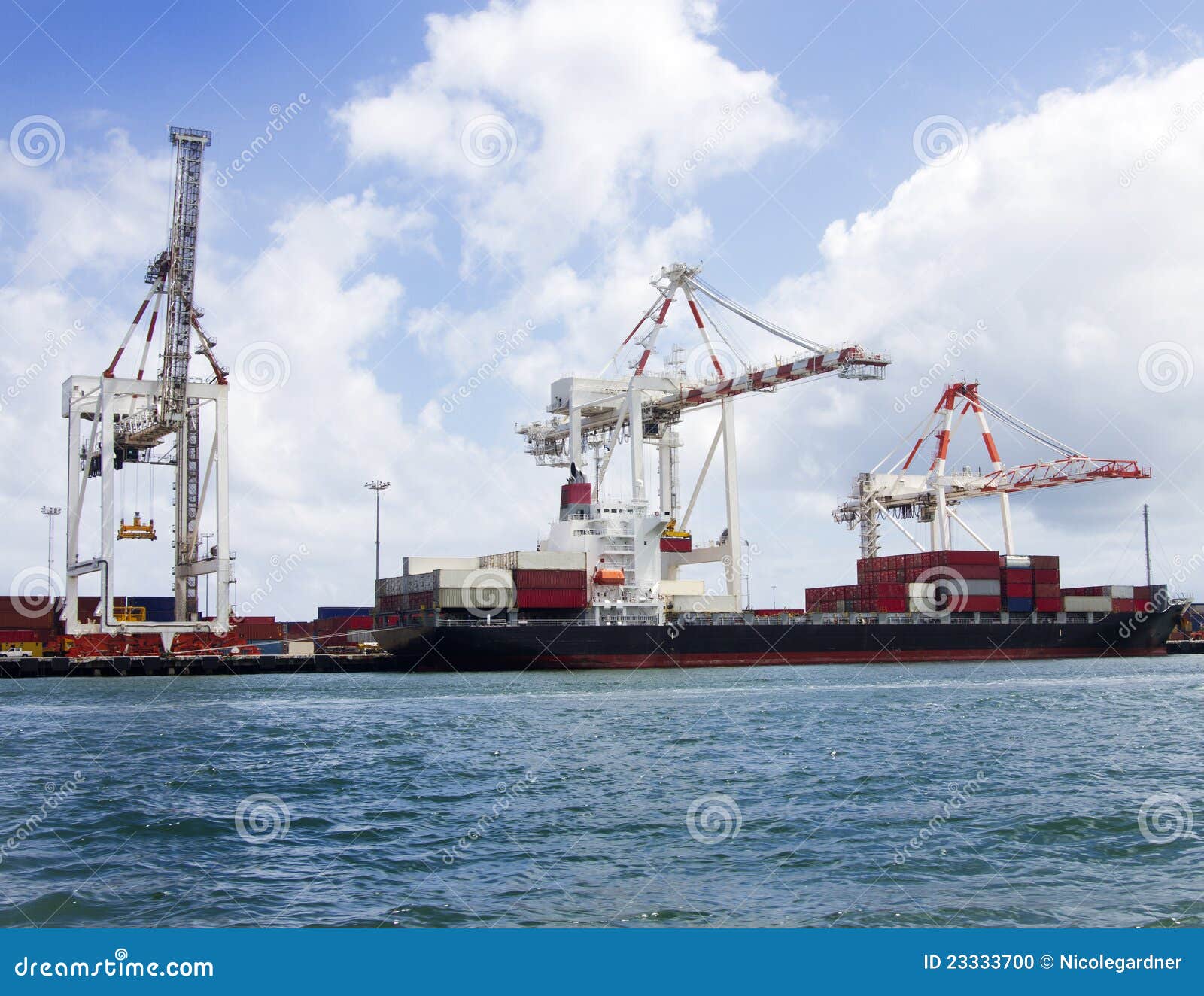 Harbour stock photo. Image of containers, cranes, harbour - 23333700