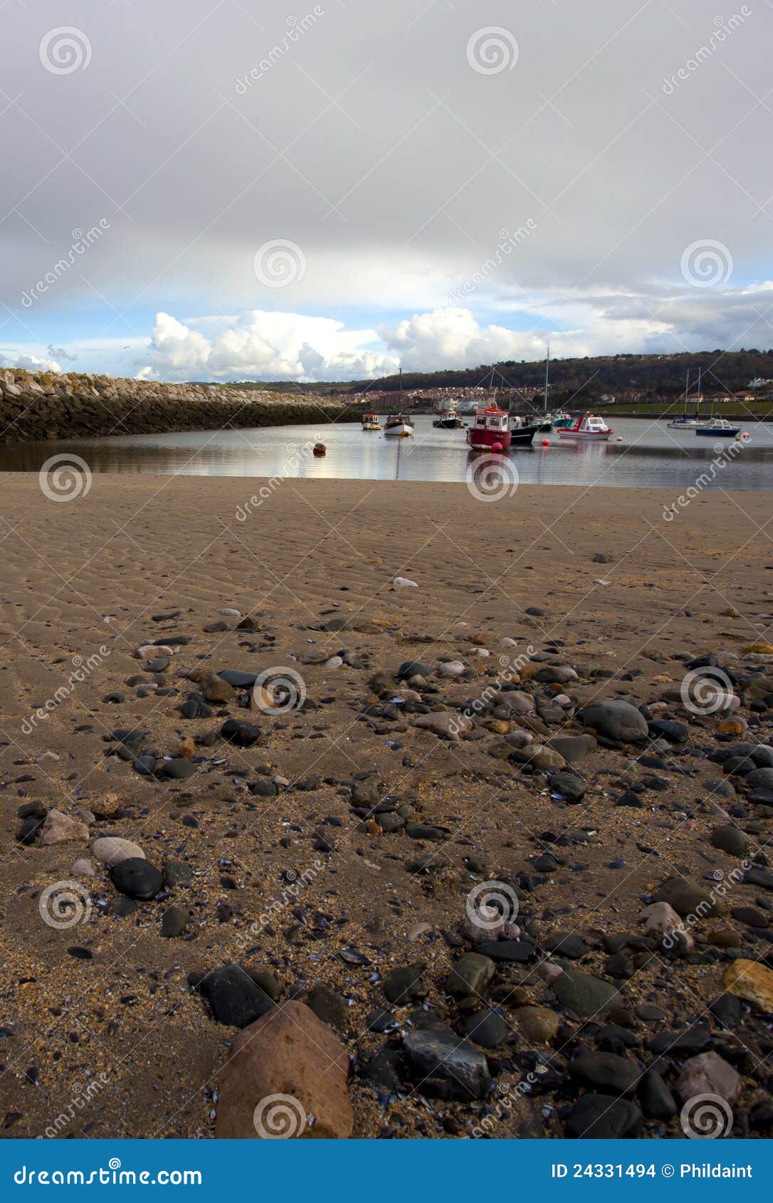 Harbour stock photo. Image of boulders, beautiful, scene - 24331494