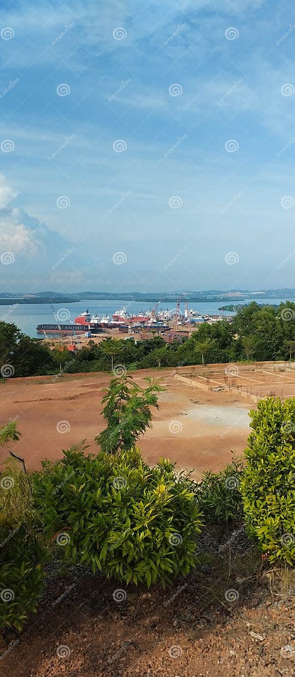Harbour in batam stock image. Image of island, batam - 299931837