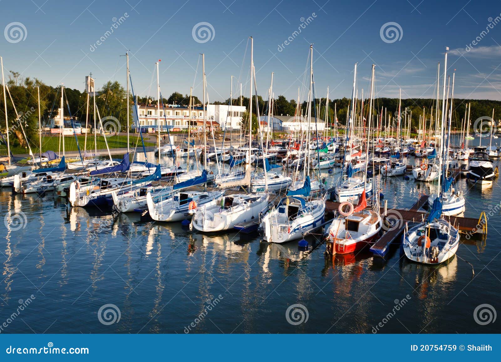 Harbour with Boats in the Lake Editorial Stock Image - Image of scene ...