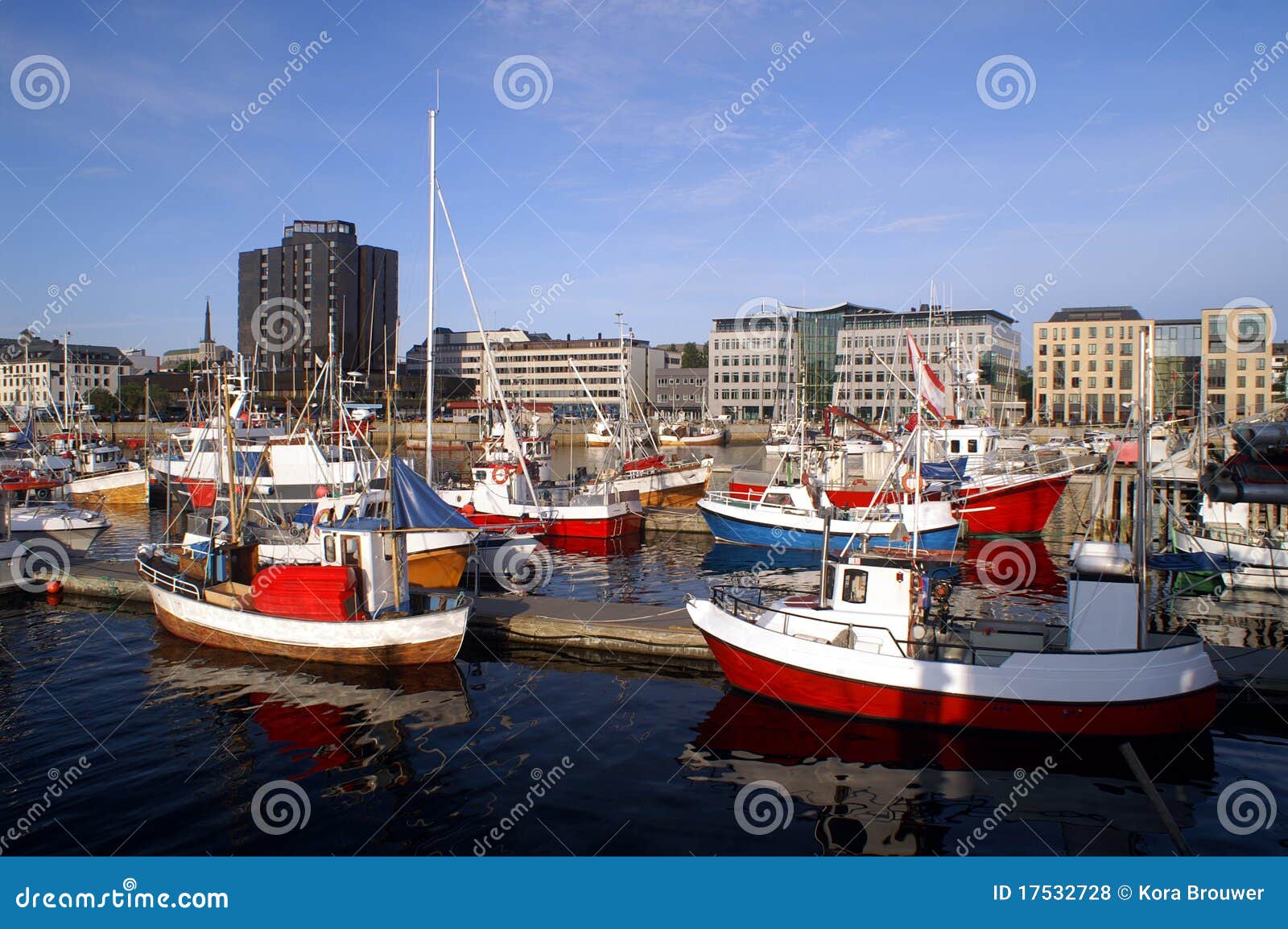Harbour of Bodo, Norway stock photo. Image of city, colors - 17532728