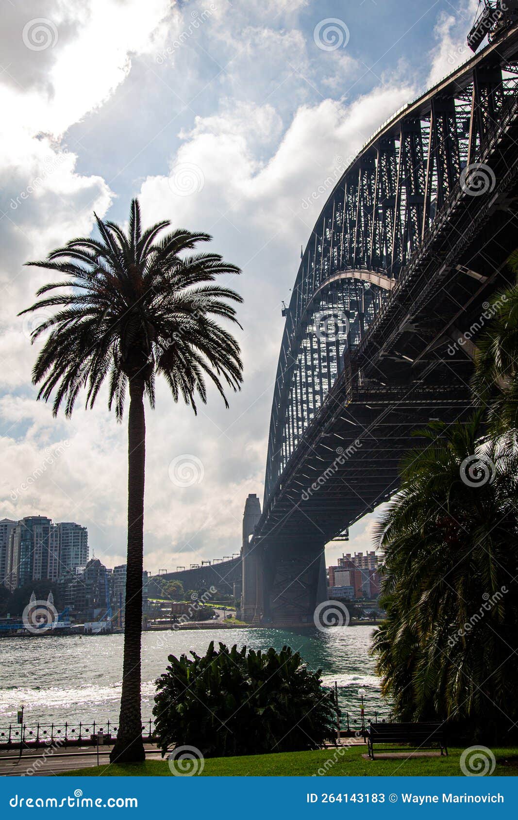 The Harbour Bridge from Across the Bay in Sydney Stock Image - Image of ...
