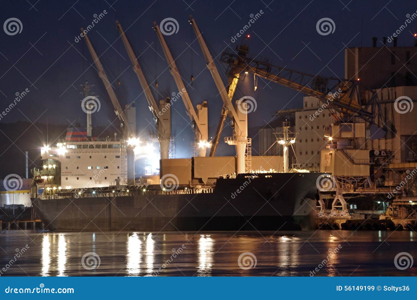 Harbour stock image. Image of loading, corn, poland, industry - 56149199