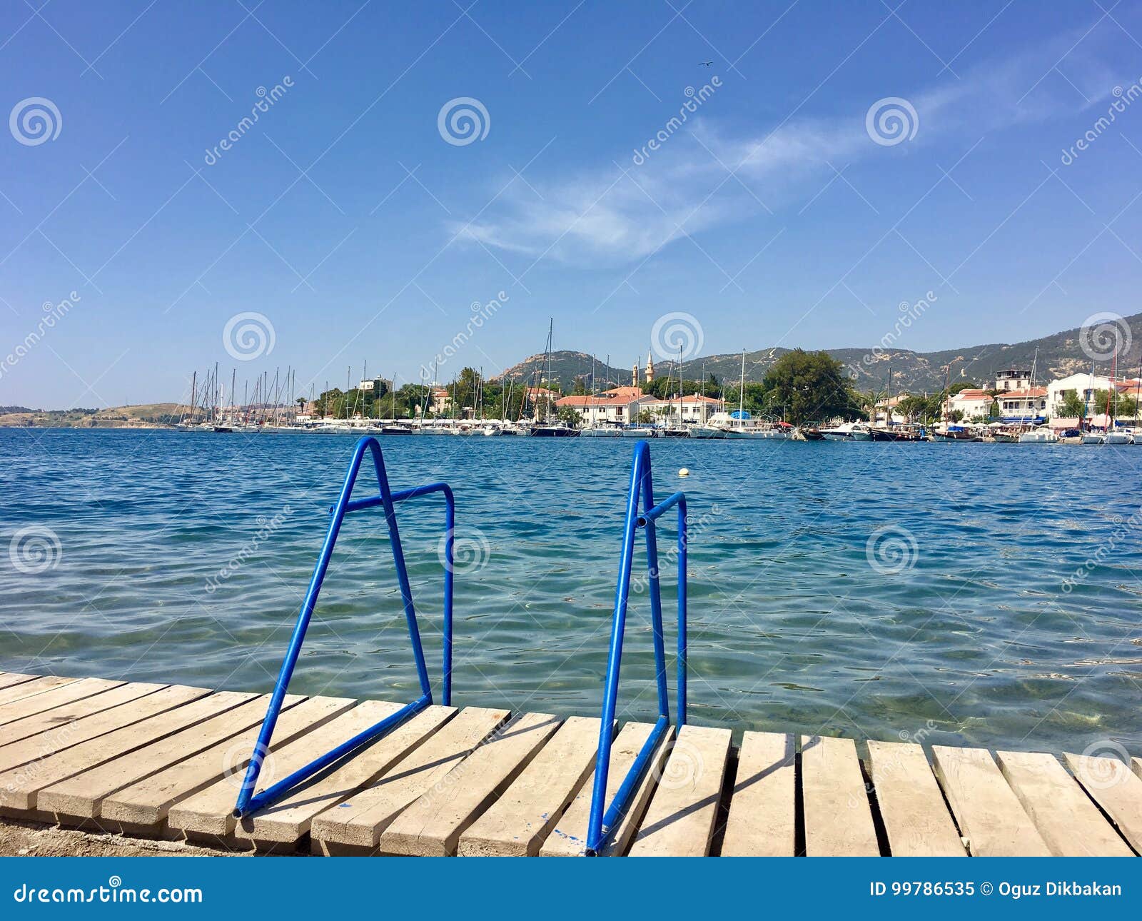 Harbour and Port View of Old Foca, Izmir. Stock Image - Image of izmir ...