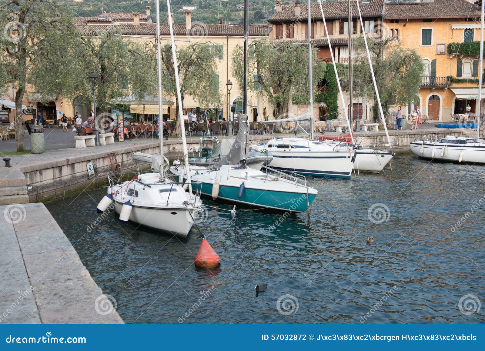 Harbour Scene at Lake Garda Editorial Photography - Image of small ...